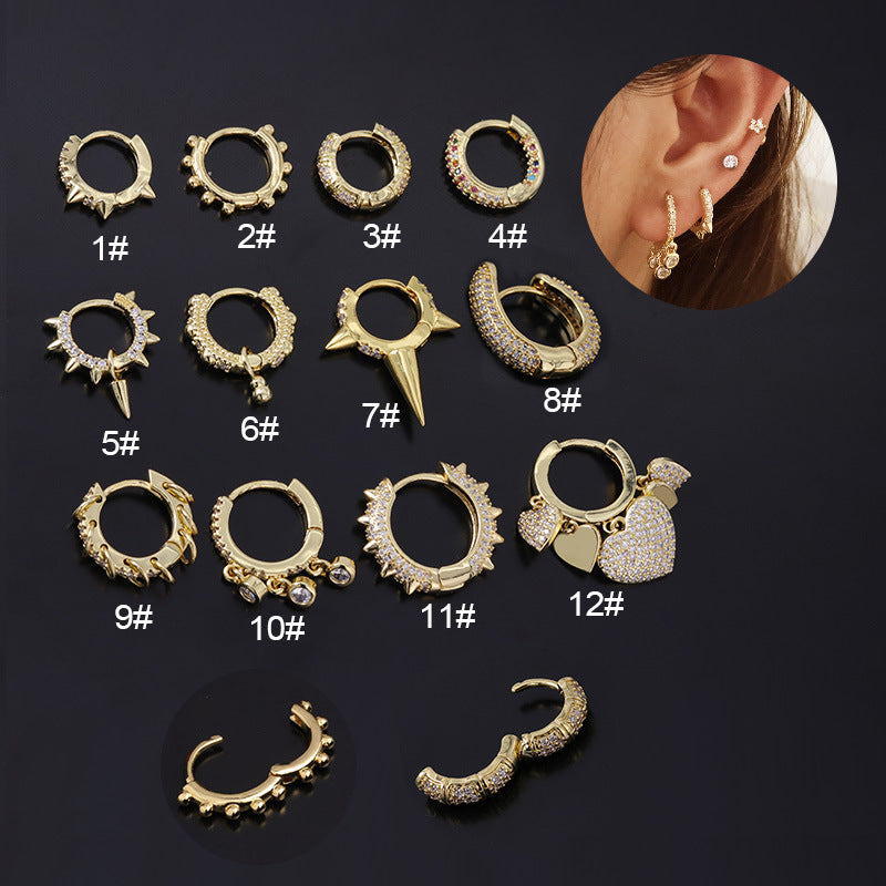 Hypoallergenic 18K Cartilage Upper Lobe Piercing – Jazzy Tune